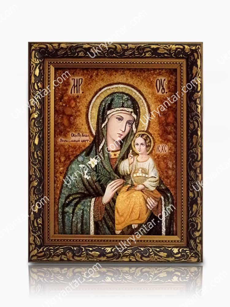 Icon of the Amber Mother of God Undying color — Ukryantar
